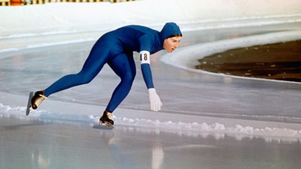 Speed skater Young caps fairytale games with a medal of each colour ...