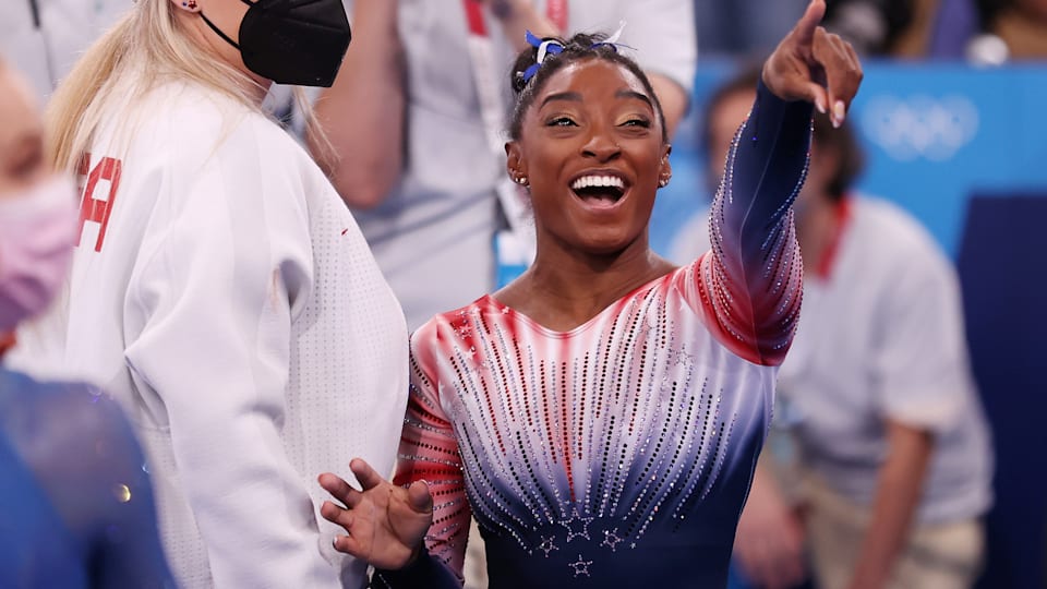 Simone Biles over twisties, back in gym ahead of tour
