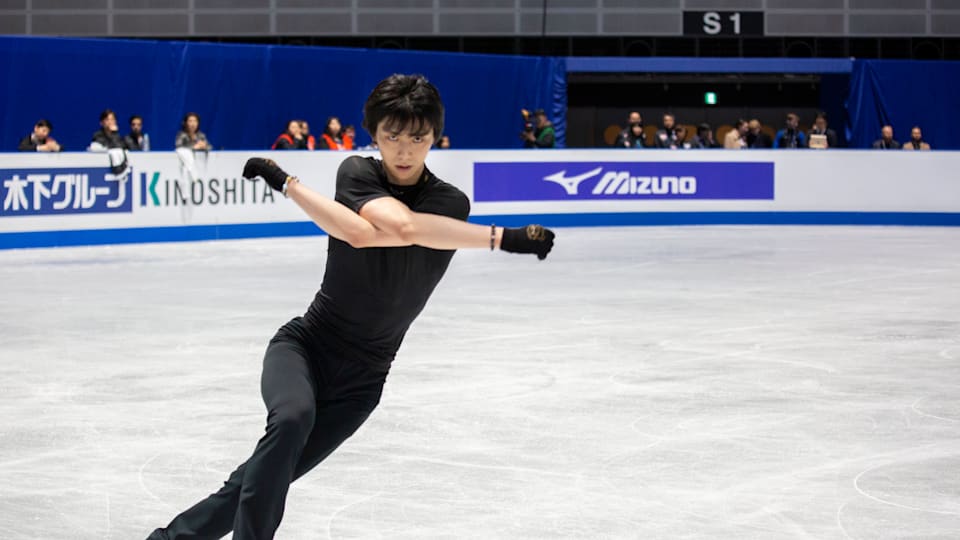 Yuzuru Hanyu Wednesday practice