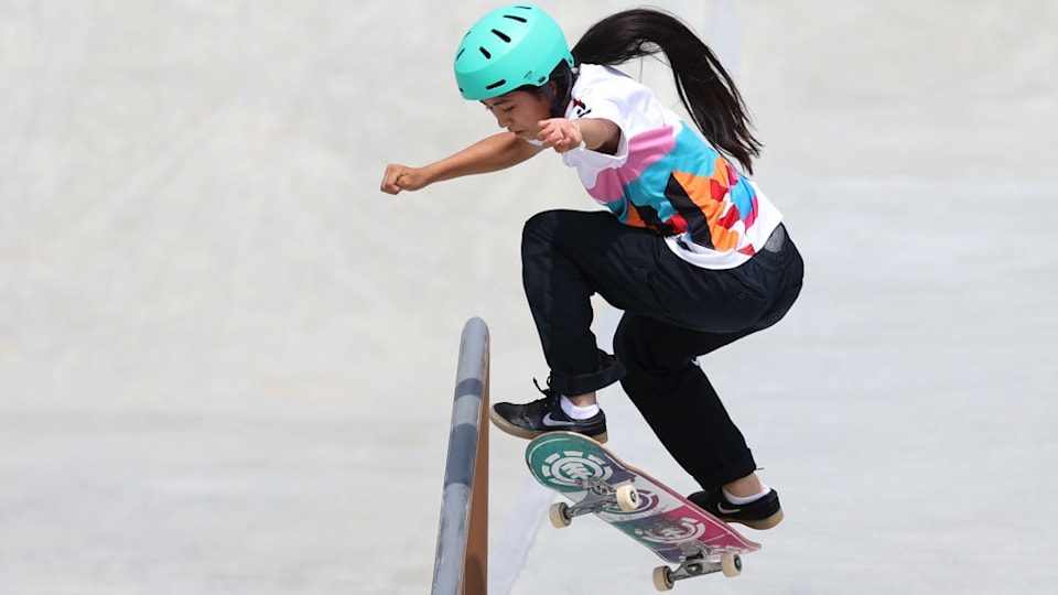Young stars create history on skateboarding Olympic debut