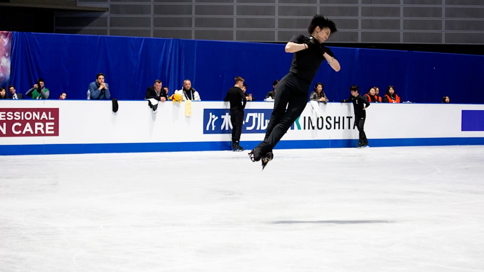 Yuzuru Hanyu Wednesday practice