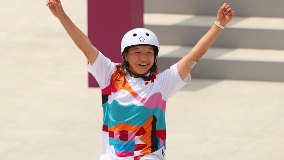 Young stars create history on skateboarding Olympic debut
