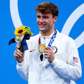 The USA's Robert Finke wins gold in first-ever men's Olympic 800m ...