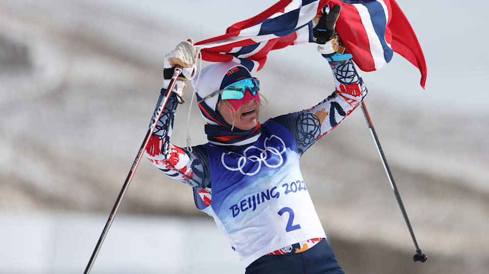 Therese Johaug wins third Beijing 2022 gold in cross-country skiing ...