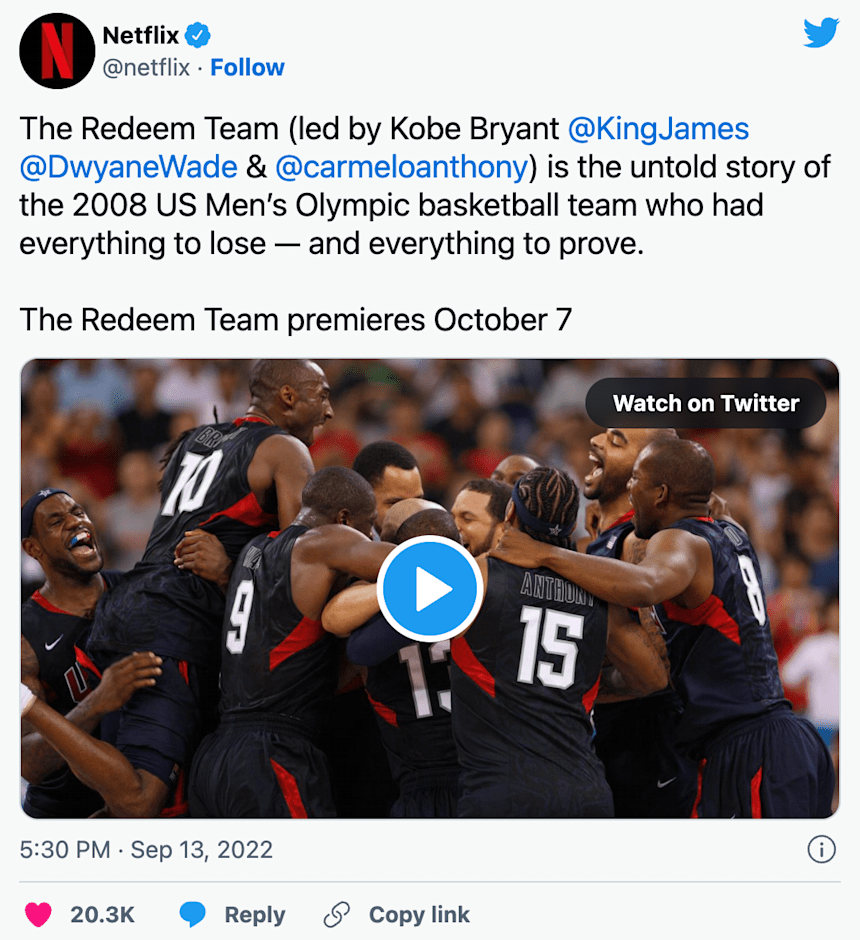 《The Redeem Team》电影纪录片即将上线，这支救赎之队和1992年梦之队相比实力孰强孰弱？