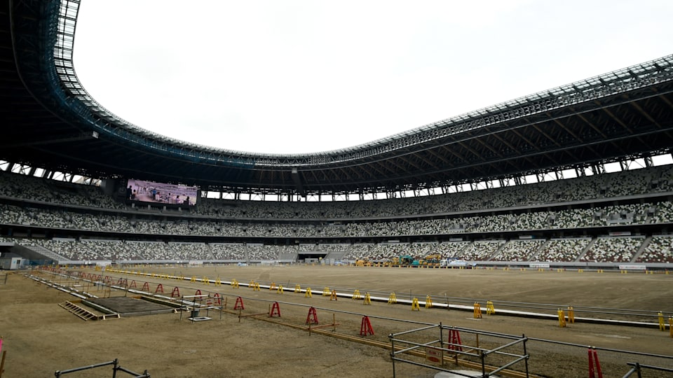 View of ground and stands of new National Stadium on 3rd July 2019