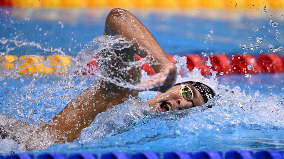 Championnats du monde de natation 2023 : Après l'or olympique, le Tunisien Ahmed Hafnaoui ...
