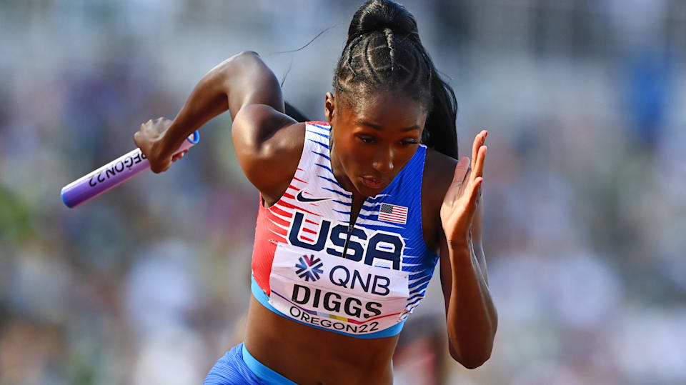 The Olympics run in Talitha Diggs' family, but she's charting her own ...