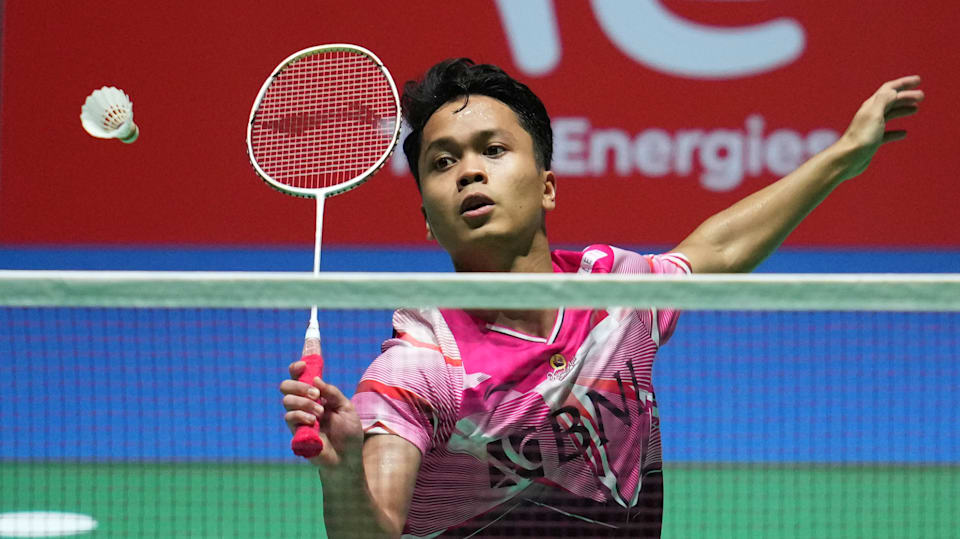 Badminton HYLO Open 2022, finals: Ginting, Chou Tien-Chen. Han Yue and ...