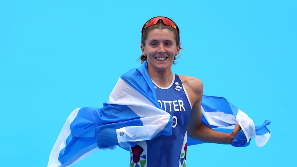 British triathlon star Beth Potter relishing her turn at the top: “I ...