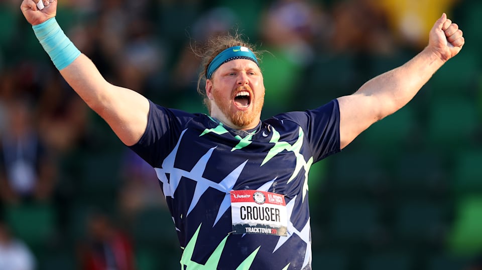 Olympic champ Ryan Crouser sets new world record in shot put, books Tokyo spot
