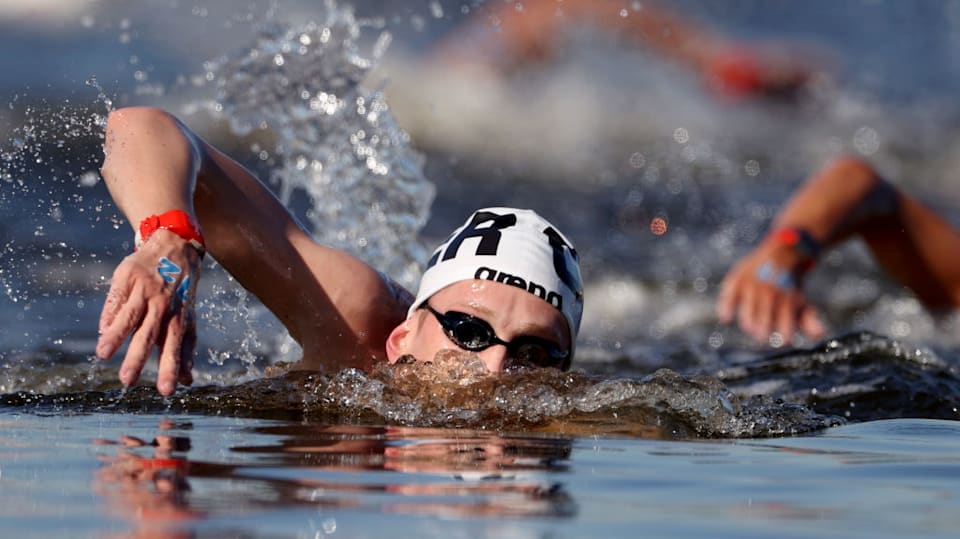 Germany's Florian Wellbrock wins men's 10k marathon swimming Olympic gold