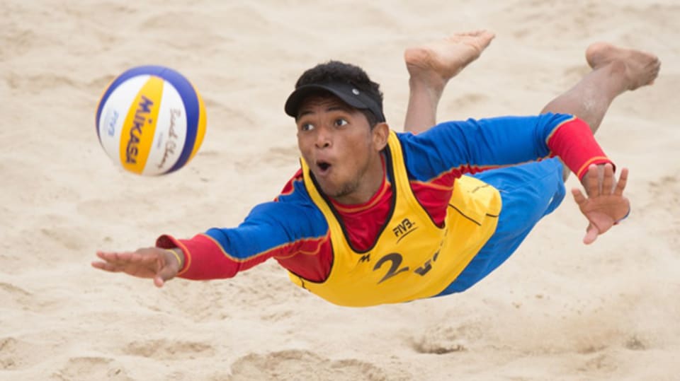 Gomez and Hernandez flying the flag for Venezuelan beach volleyball ...