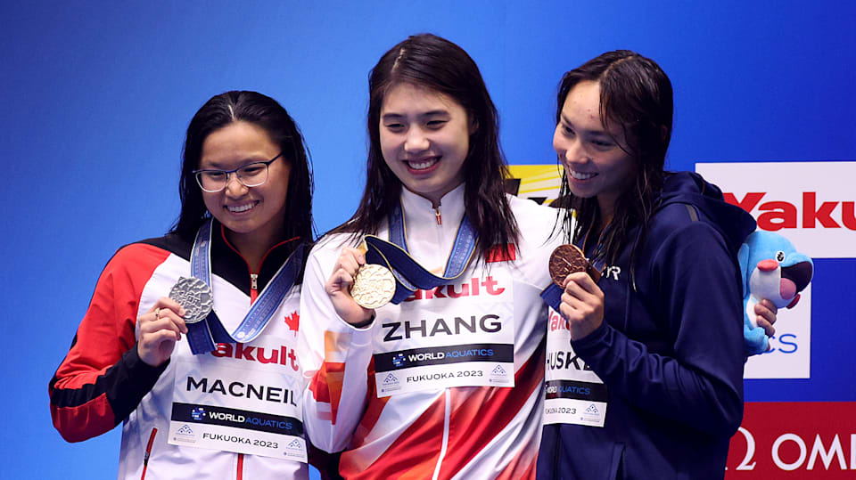 World Aquatics Championships 2023: Zhang Yufei wins tight women's 100m ...