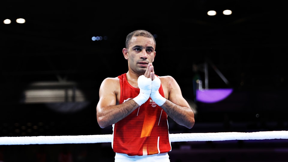 Amit Panghal in boxing semi-finals at Commonwealth Games 2022
