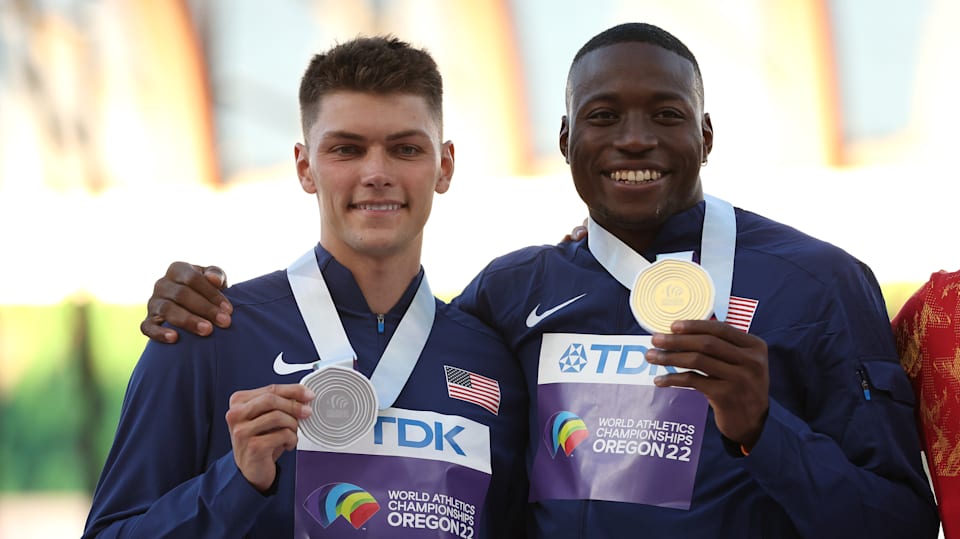 Grant Holloway vs Trey Cunningham: World 110m hurdles medallists to go ...