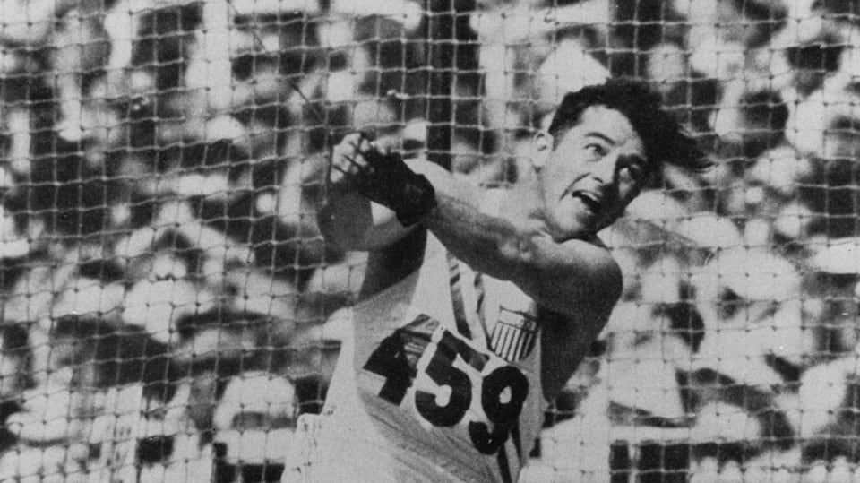 Hal Connolly at Melbourne 1956
