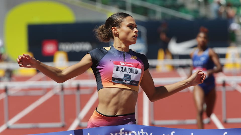 Sydney McLaughlin eclipses own 400m hurdles world record at USA Track ...