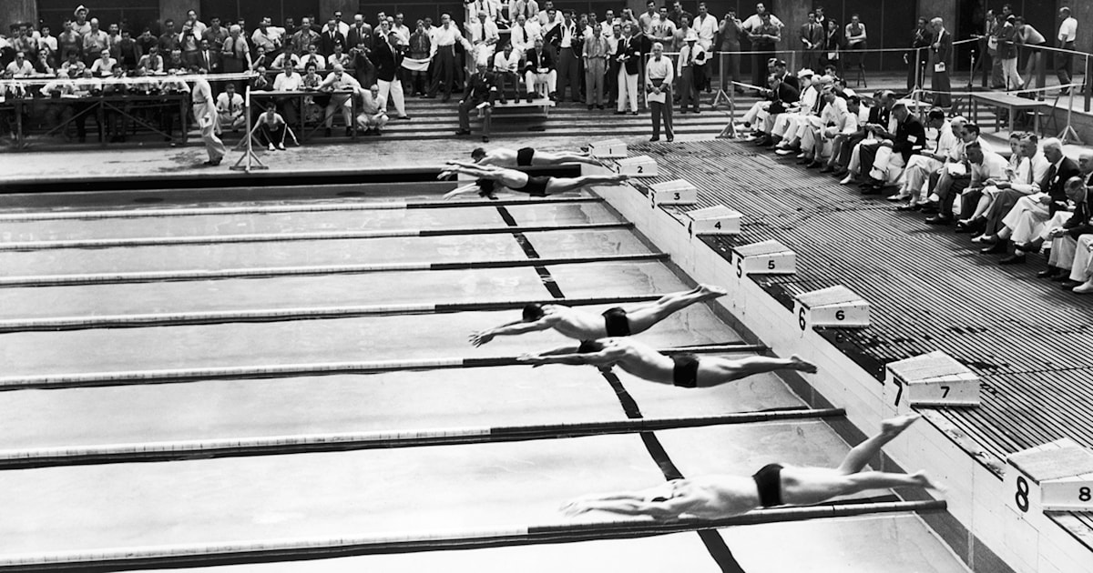 Tarzan sets the swimming tone and supermen Spitz and Phelps take it on