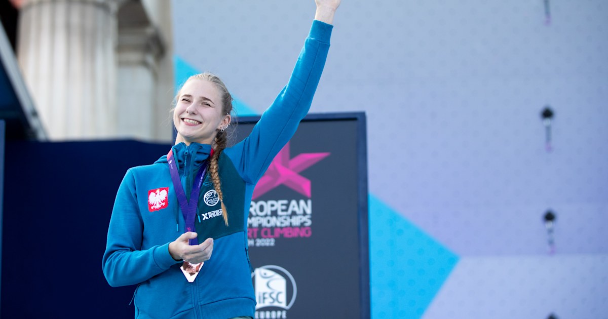 Poland’s Natalia Kalucka wins women’s speed climbing gold at European Games