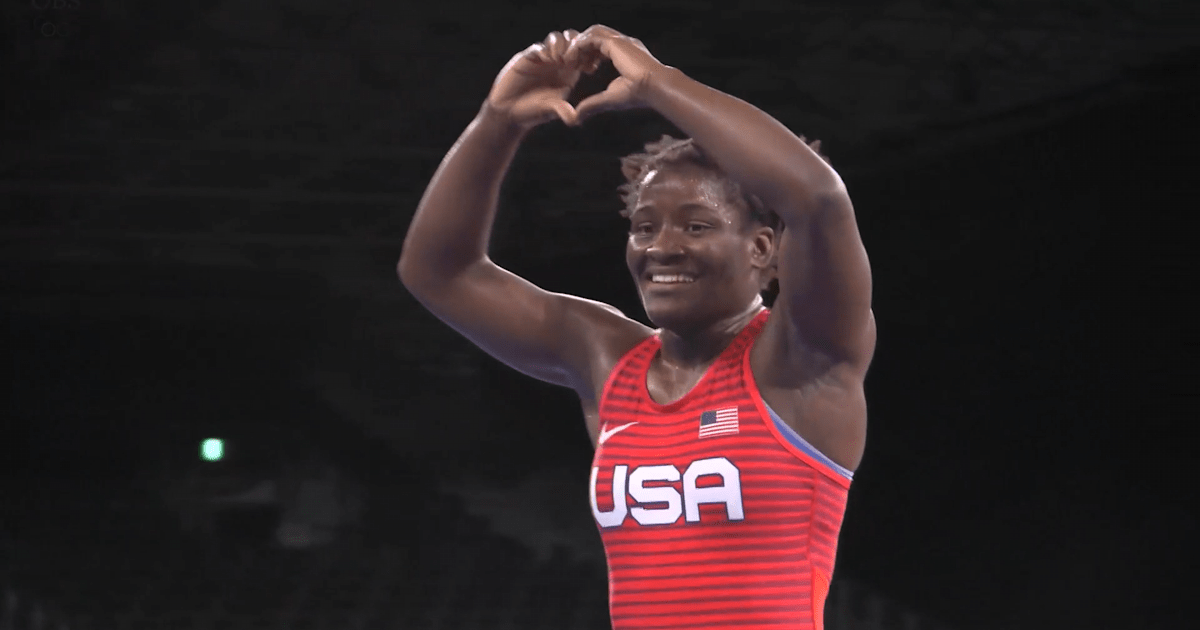 Wrestling gold medallist Tamyra Mensah-Stock shares winning mindset