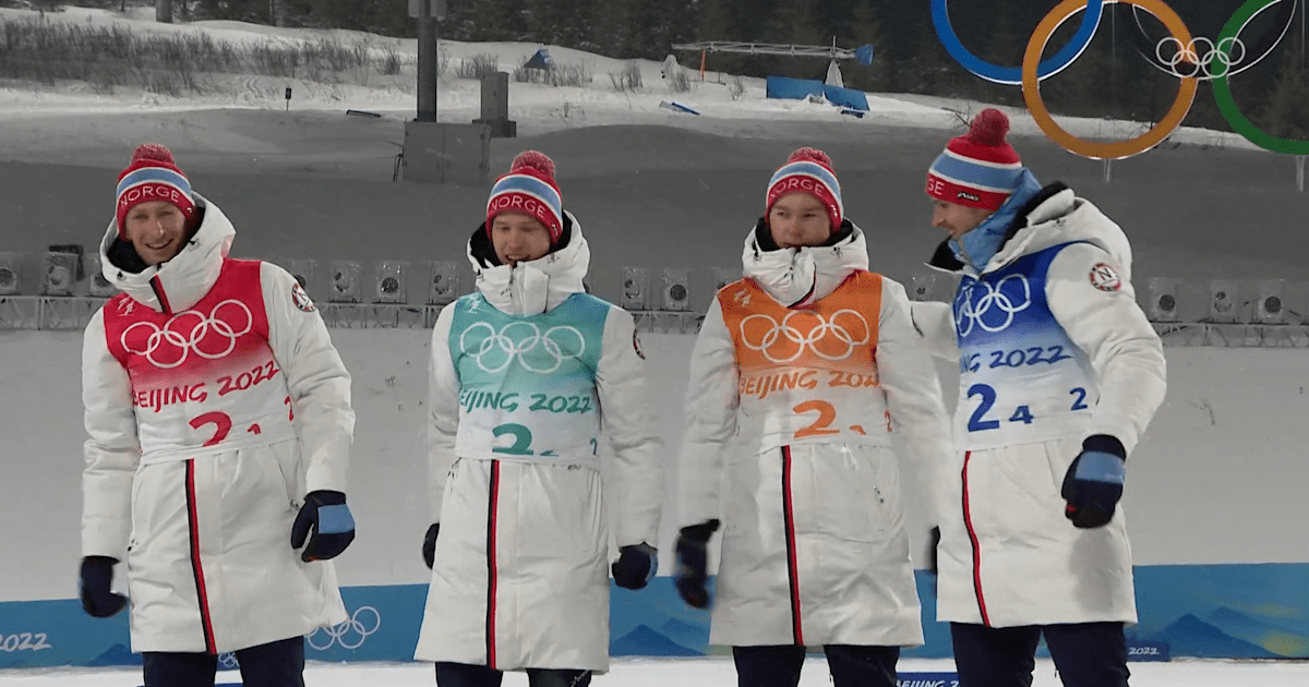 Moment s | Beijing 2022 - Gold Medal - Nordic Combined - Norway Team ...