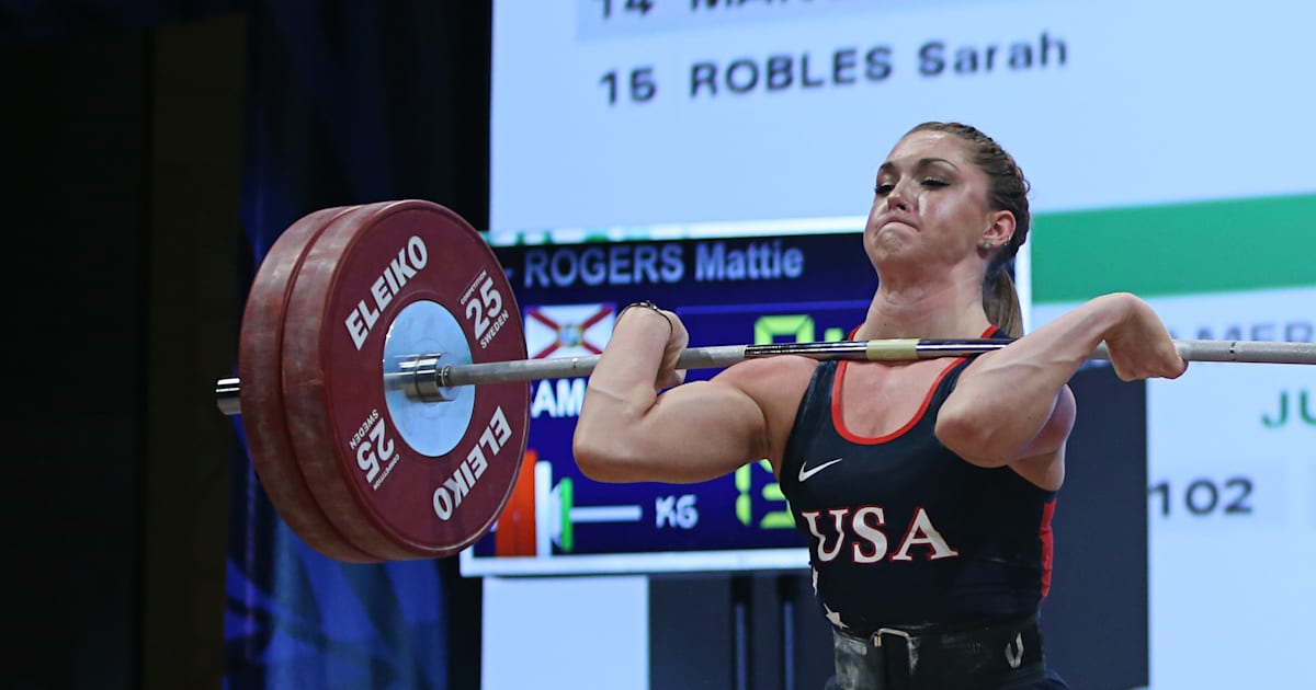 Weightlifter Mattie Rogers is one very busy woman
