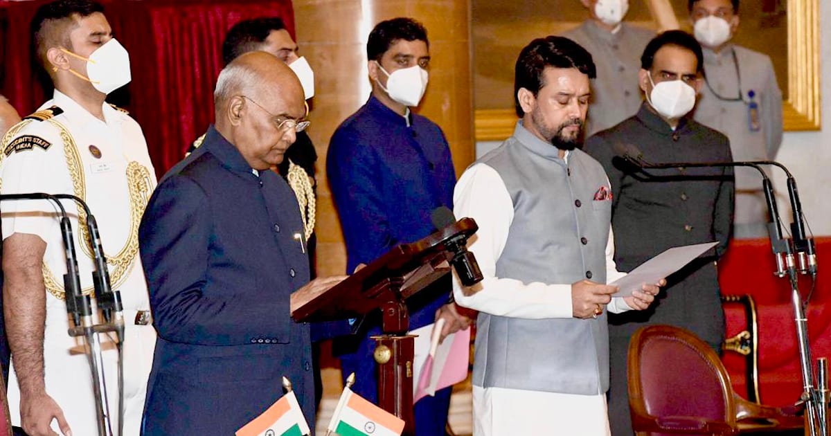Anurag Thakur sworn in as new Indian sports minister