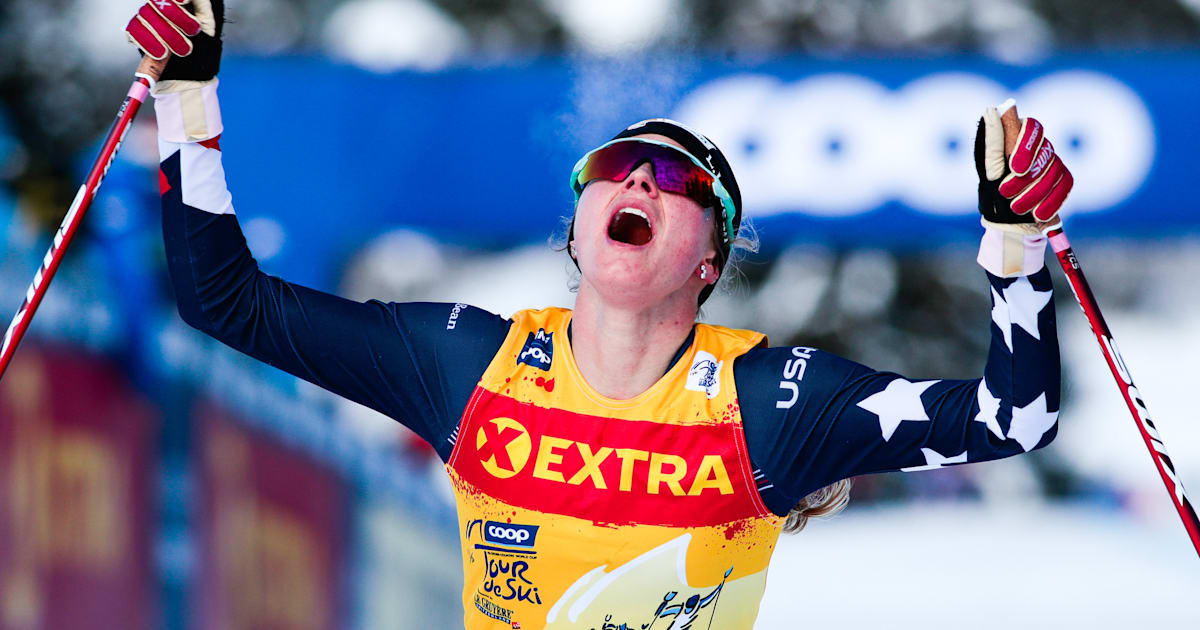 Jessie Diggins crowned cross-country overall World Cup champion