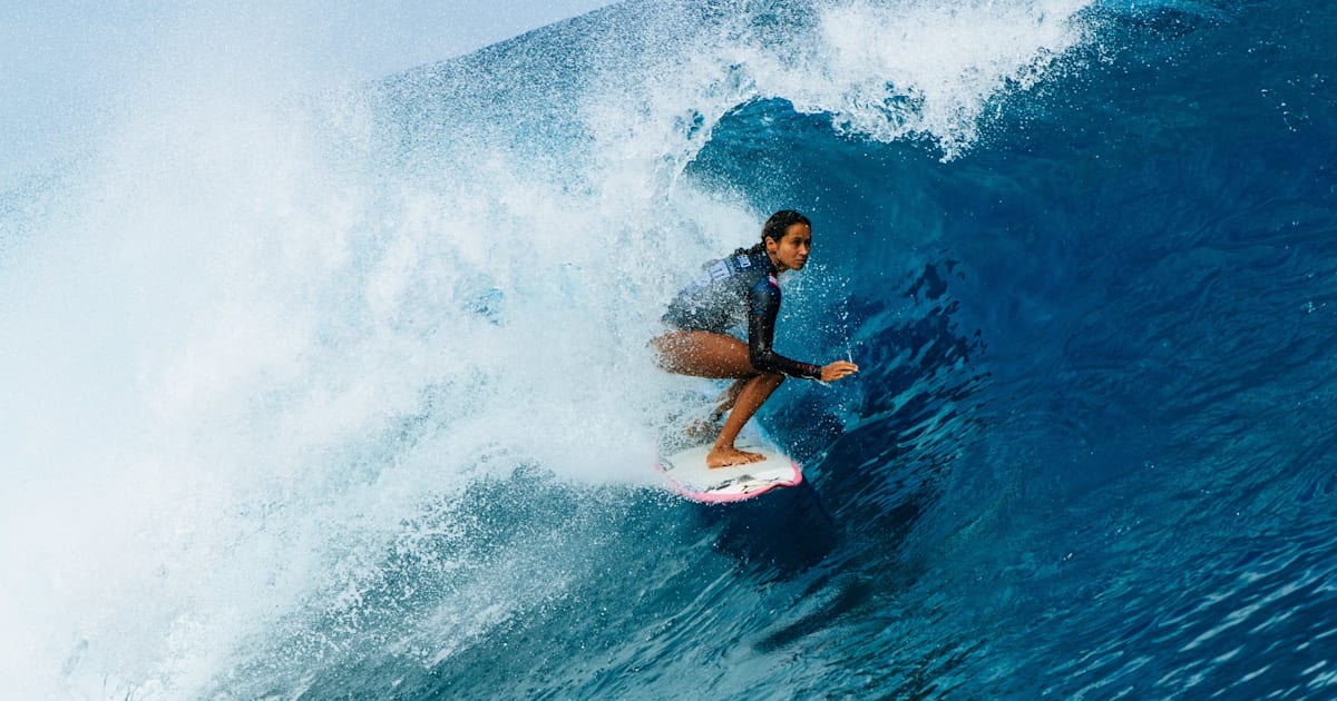 2022 ISA World Surfing Games - Rising French surfer Vahine Fierro on ...