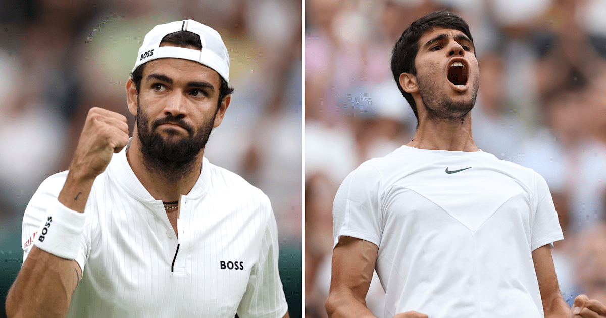 Matteo Berrettini - Carlos Alcaraz a Wimbledon 2023: orario e quando si gioca la partita ...