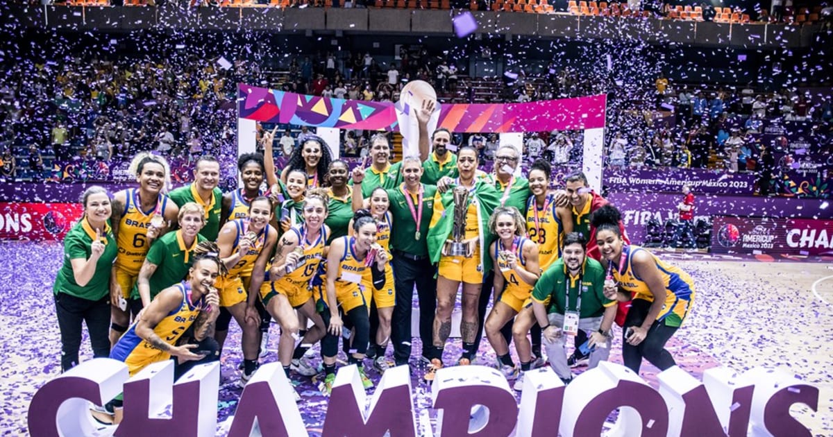 Brasil é Campeão Da Americup Feminina De Basquete 2023