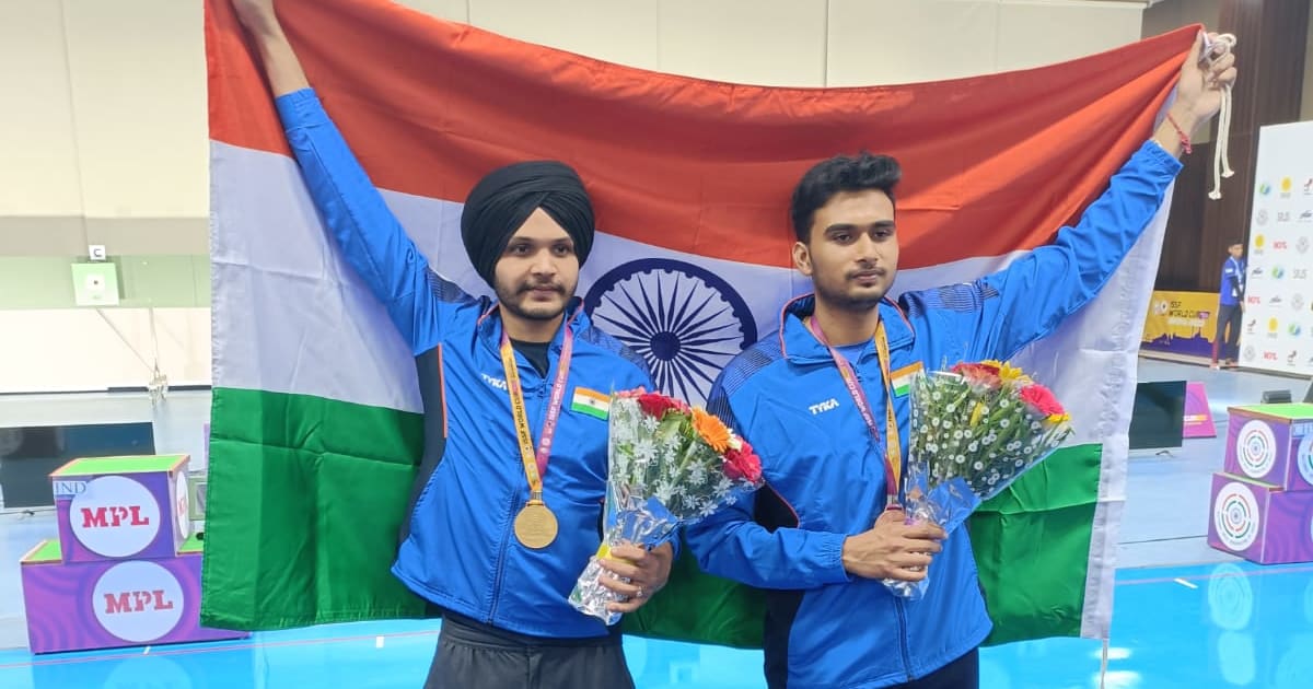 ISSF World Cup 2023 Bhopal shooting: India’s Sarabjot Singh wins gold medal