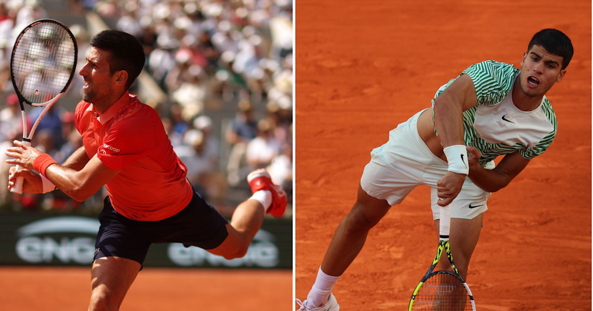 Tenis · Alcaraz contra Djokovic, un año después: previa y horarios de las semifinales masculinas ...