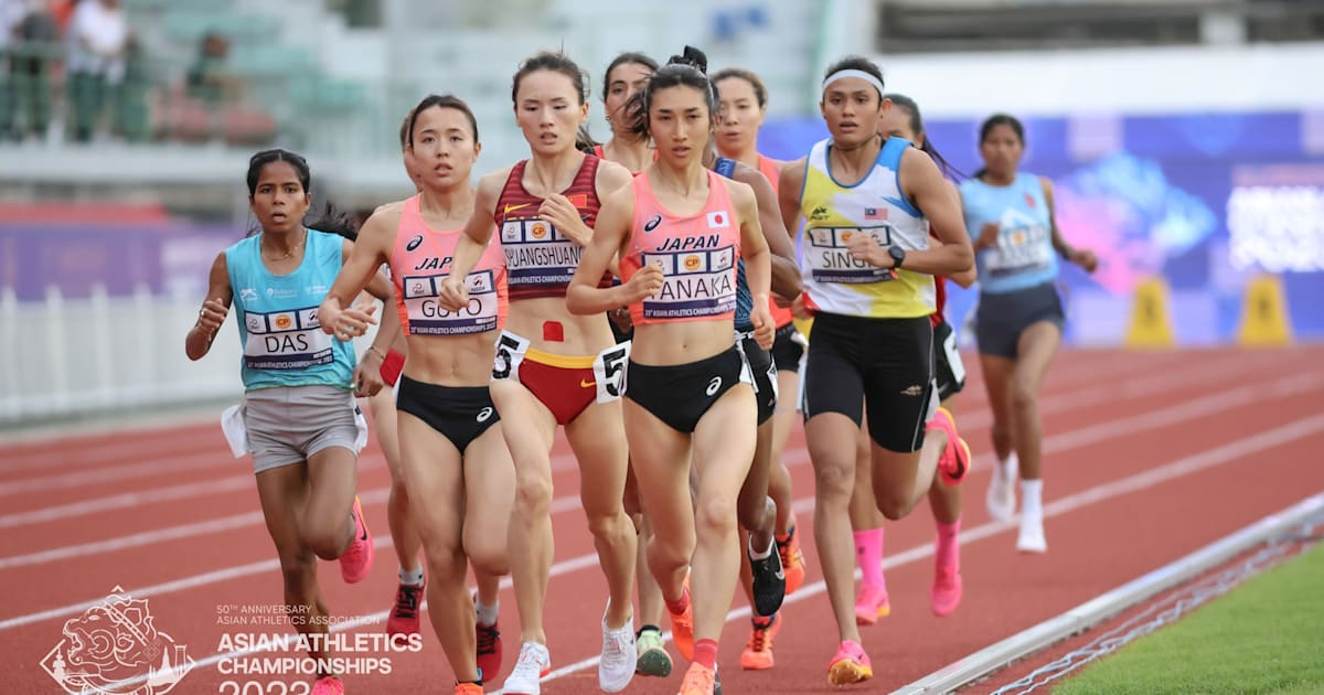 田澤廉が男子10000m、田中希実が女子1500m優勝...日本勢は金メダル4個｜アジア陸上競技選手権大会2023第1日
