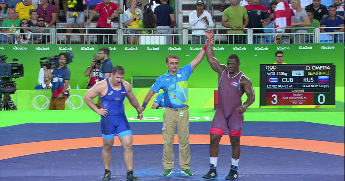 Mijain LOPEZ NUNEZ (CUB) df. Sergey SEMENOV (RUS), 3-0