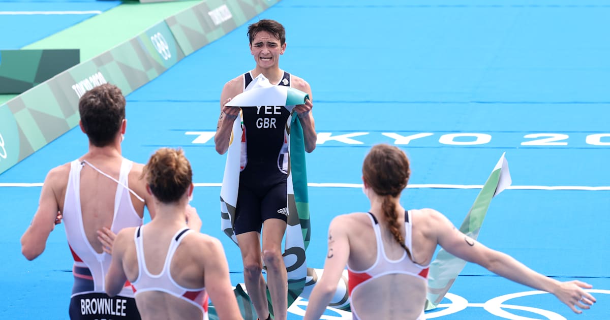 Great Britain shine to win first-ever triathlon mixed relay gold