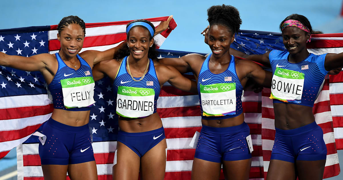 Athlétisme - Relais 4x100m femmes - Jeux Olympiques de Rio 2016