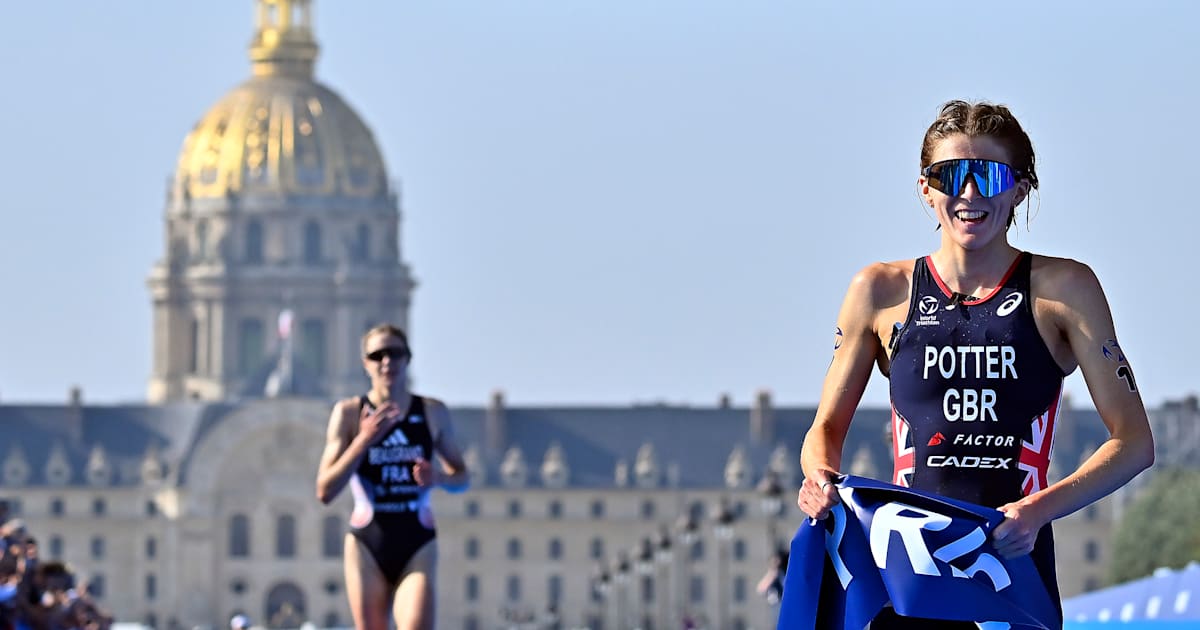 Épreuve test de triathlon de Paris 2024 - Femmes : Cassandre Beaugrand ...