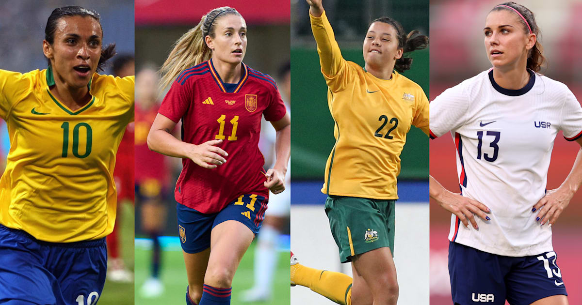 Alex Morgan, Alexia Putellas, Marta, Sam Kerr, Christine Sinclair and ...