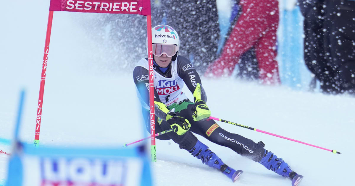 Alpine skiing: Marta Bassino wins giant slalom on home snow at ...