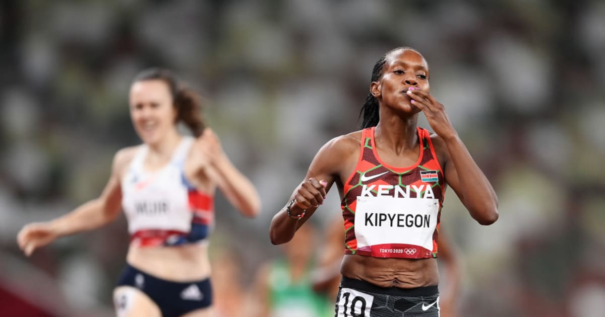 Faith Kipyegon wins 1500m gold in Olympic Record