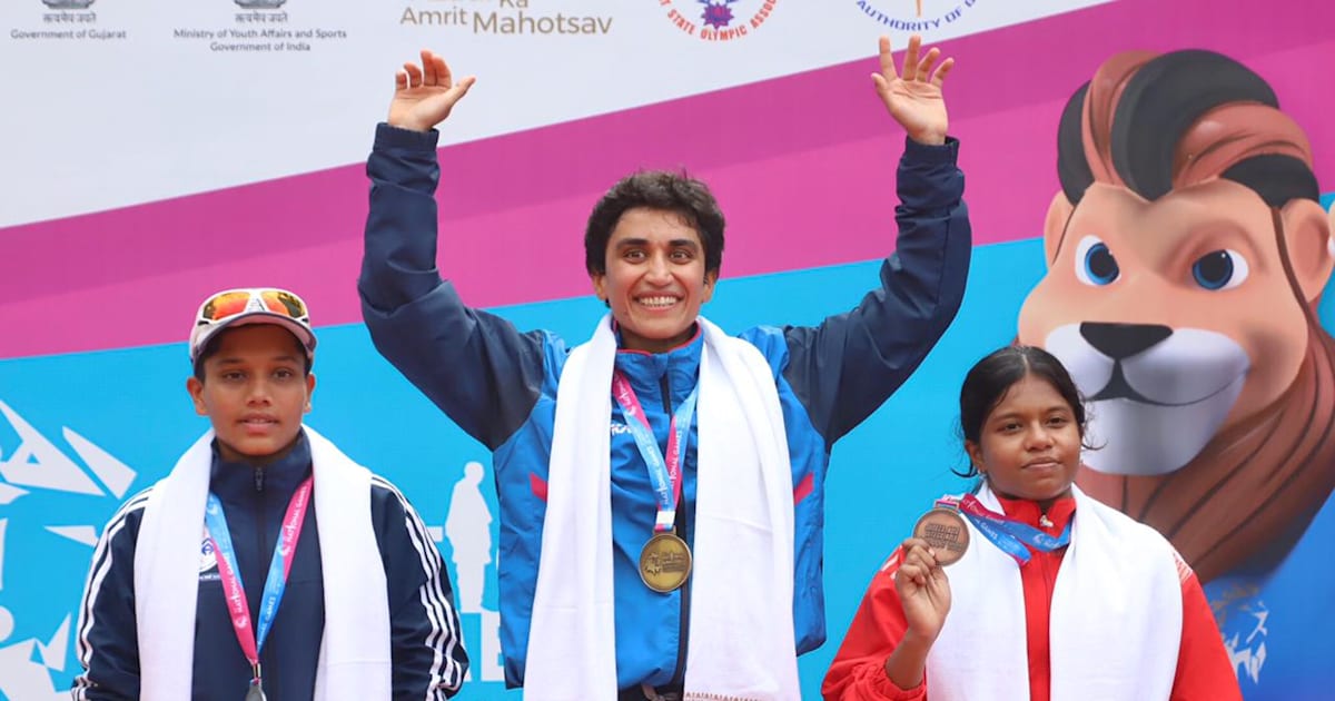 National Games 2022: Pragnya Mohan wins gold in triathlon - get results