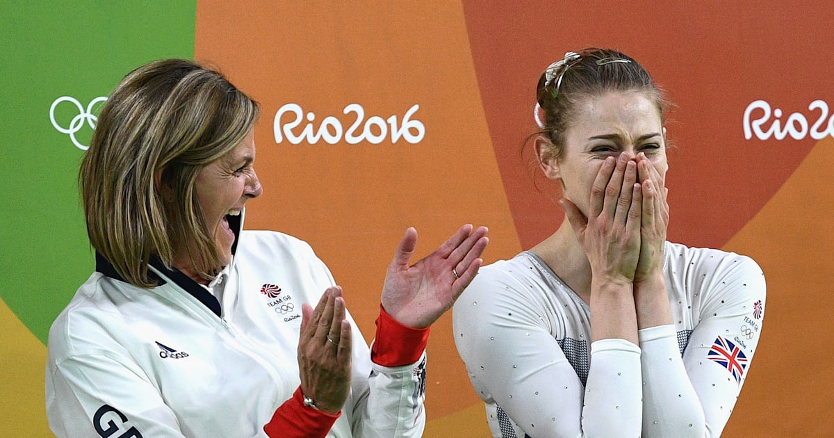 Bryony Page and Laura Gallagher, GB trampolining