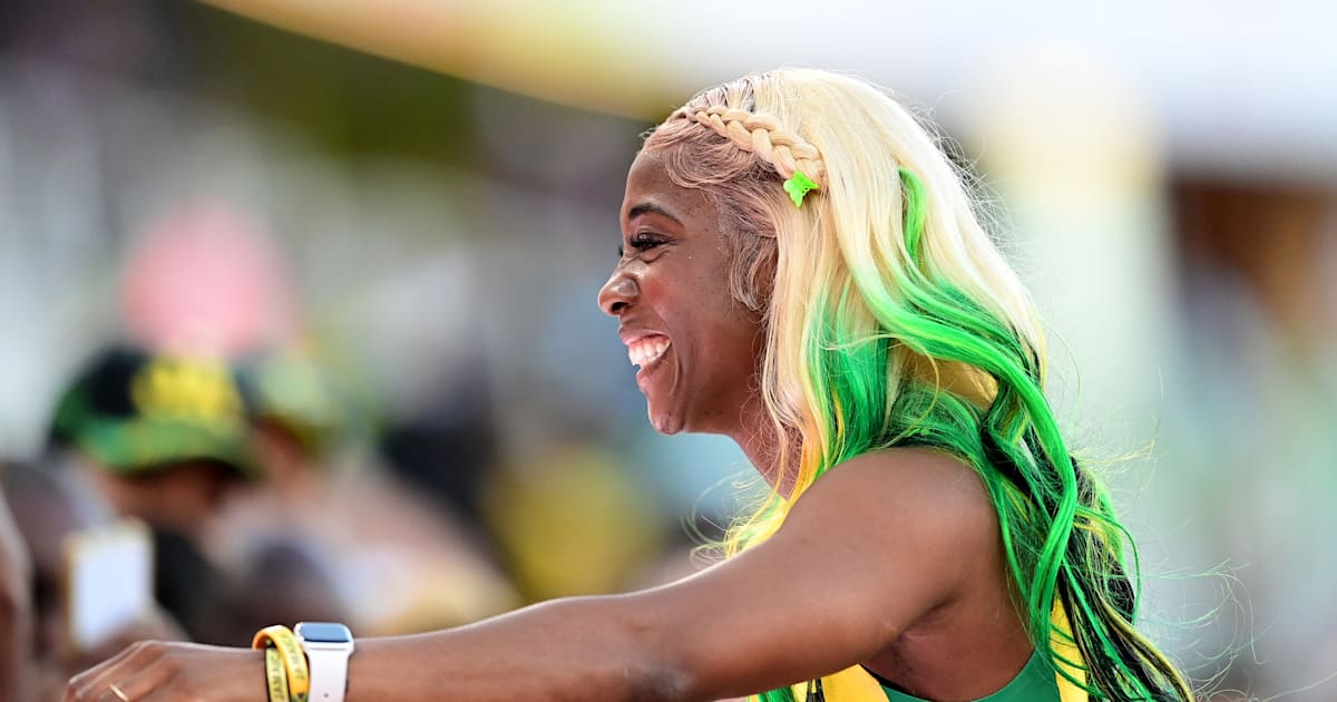 World's fastest woman Shelly-Ann Fraser-Pryce has made a colourful ...