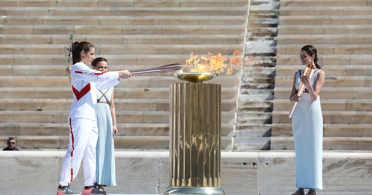 Olympic Flame Handover Ceremony Tokyo 2020