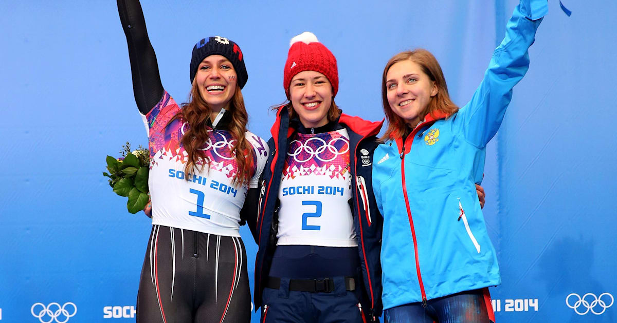 Skeleton - Women's Heats 3 & 4 - Elizabeth Yarnold Wins Gold