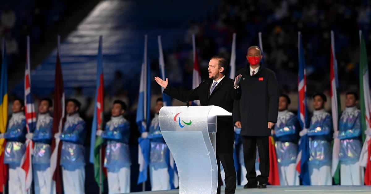 IPC President Andrew Parsons calls for 'peace through sport'
