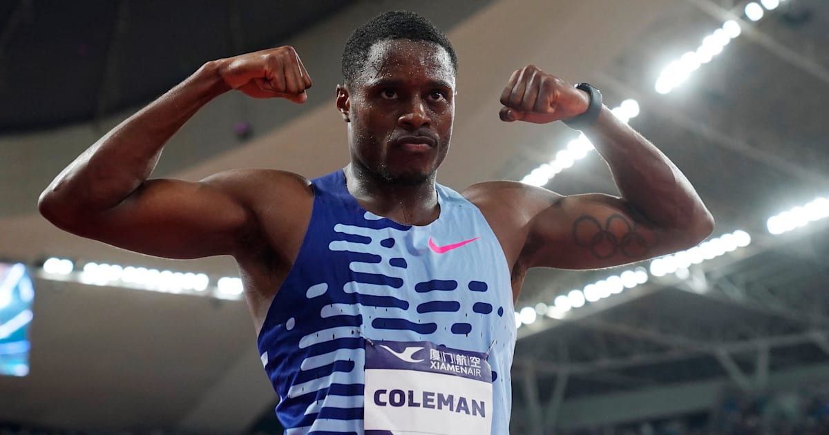 Xiamen Diamond League 2023: Christian Coleman equals world lead time to ...