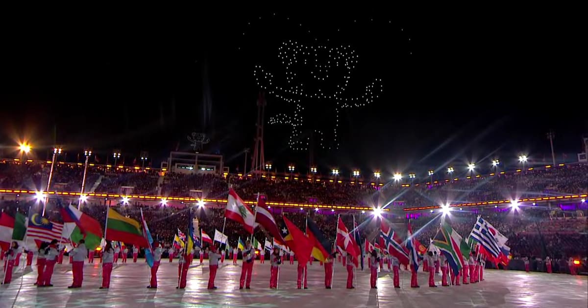 Spectacular drone show impresses again at closing ceremony